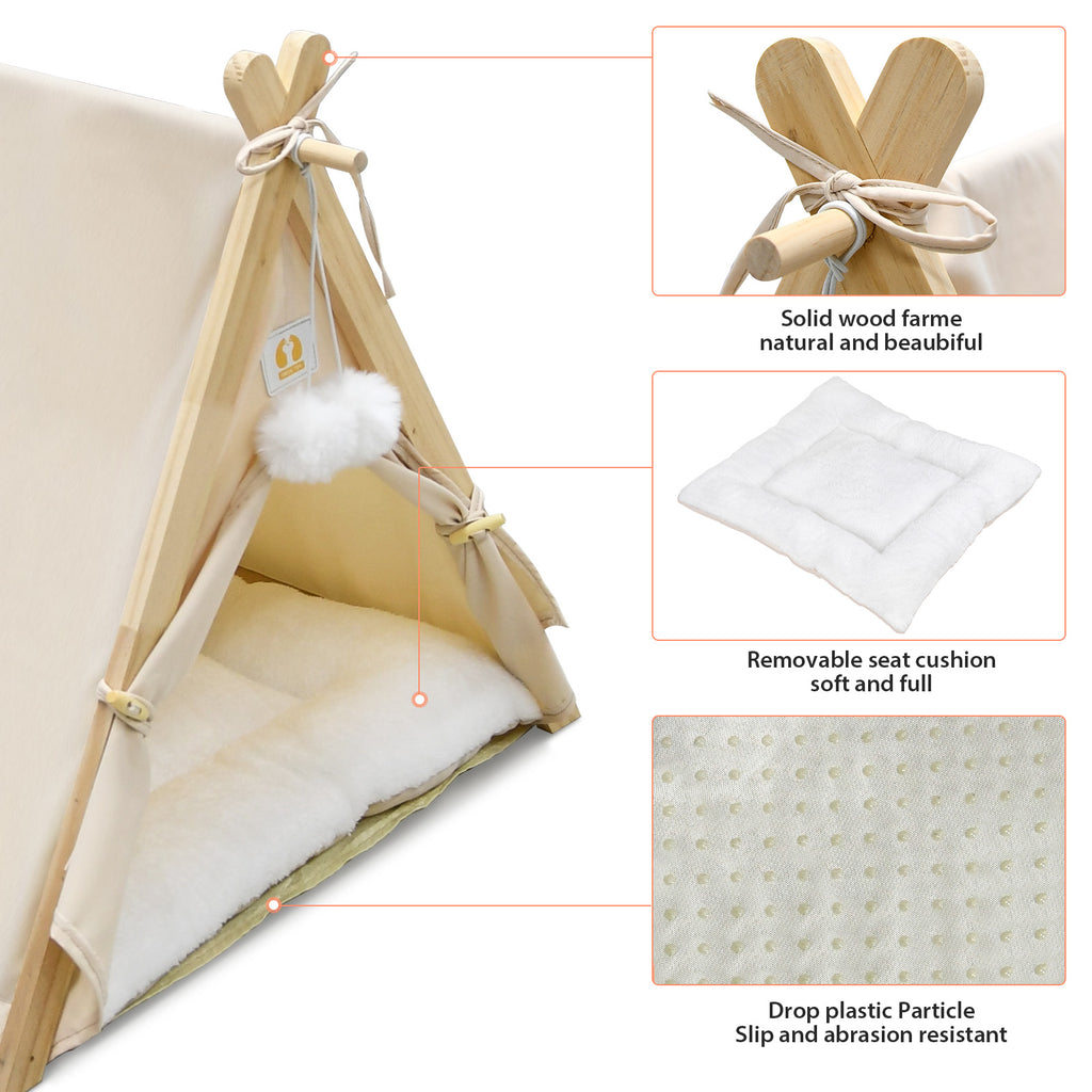 Pets Teepee, Dogs Tent,Cat Dog Teepee Bed House – majexic.co.uk