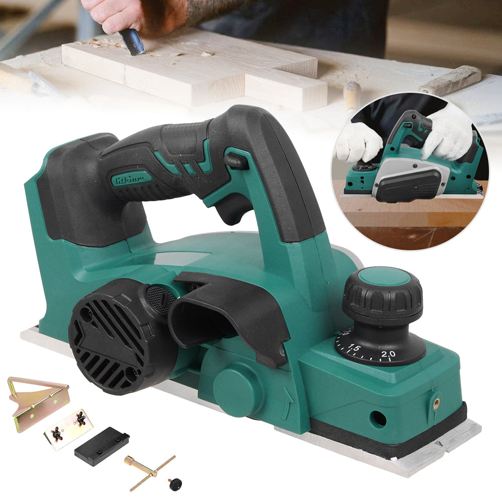 18V BRUSHLESS CORDLESS PLANER 82mm Fit Makita Battery LXT Body Only ...