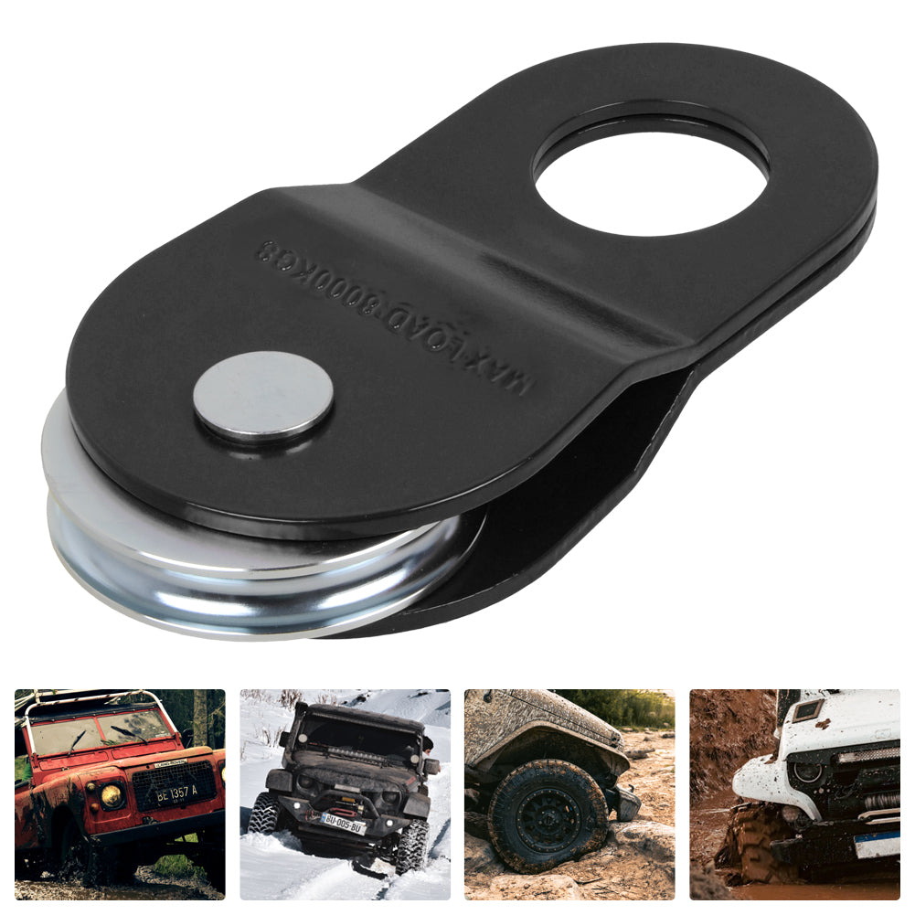 Heavy Duty Recovery Pulley Winch Snatch Block Off Road 4x4 8T – majexic ...
