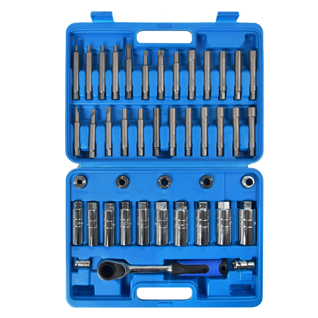43pcs Shock Absorber Strut Nut Go-thru Socket Set & Ratchet – majexic.co.uk