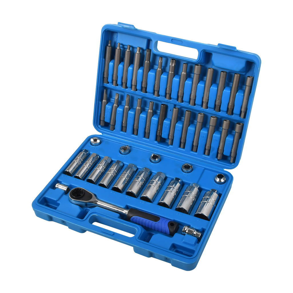 43pcs Shock Absorber Strut Nut Go-thru Socket Set & Ratchet – majexic.co.uk