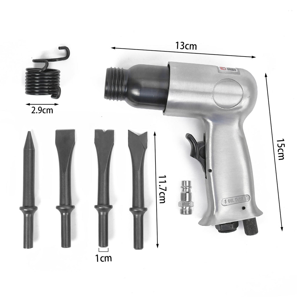 150mm Air Hammer Chisel Plus Chisels Body Panel Work Pneumatic Compres ...