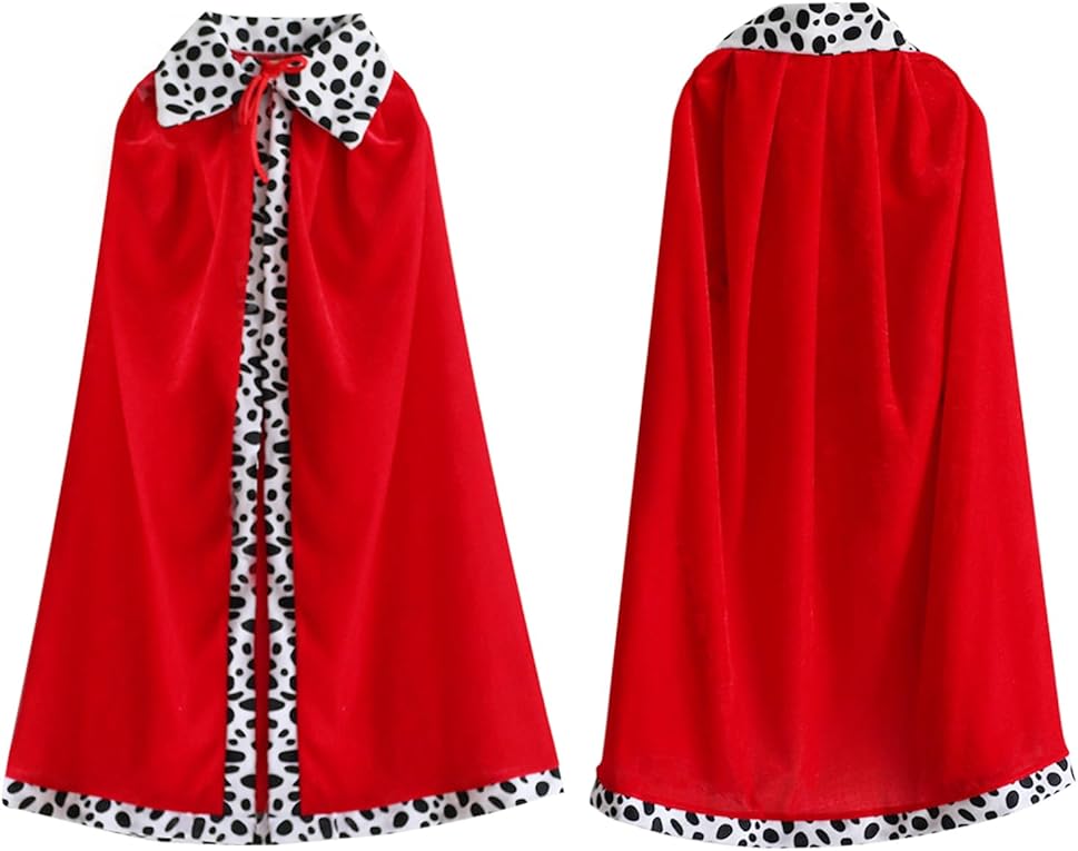 King Costume Set Red Cloak Golden Crown and Scepter Set – majexic.co.uk