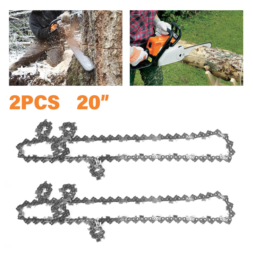 2 Pcs 20" inch Chainsaw Saw Chain Pitch Gauge Drive Links New – majexic ...