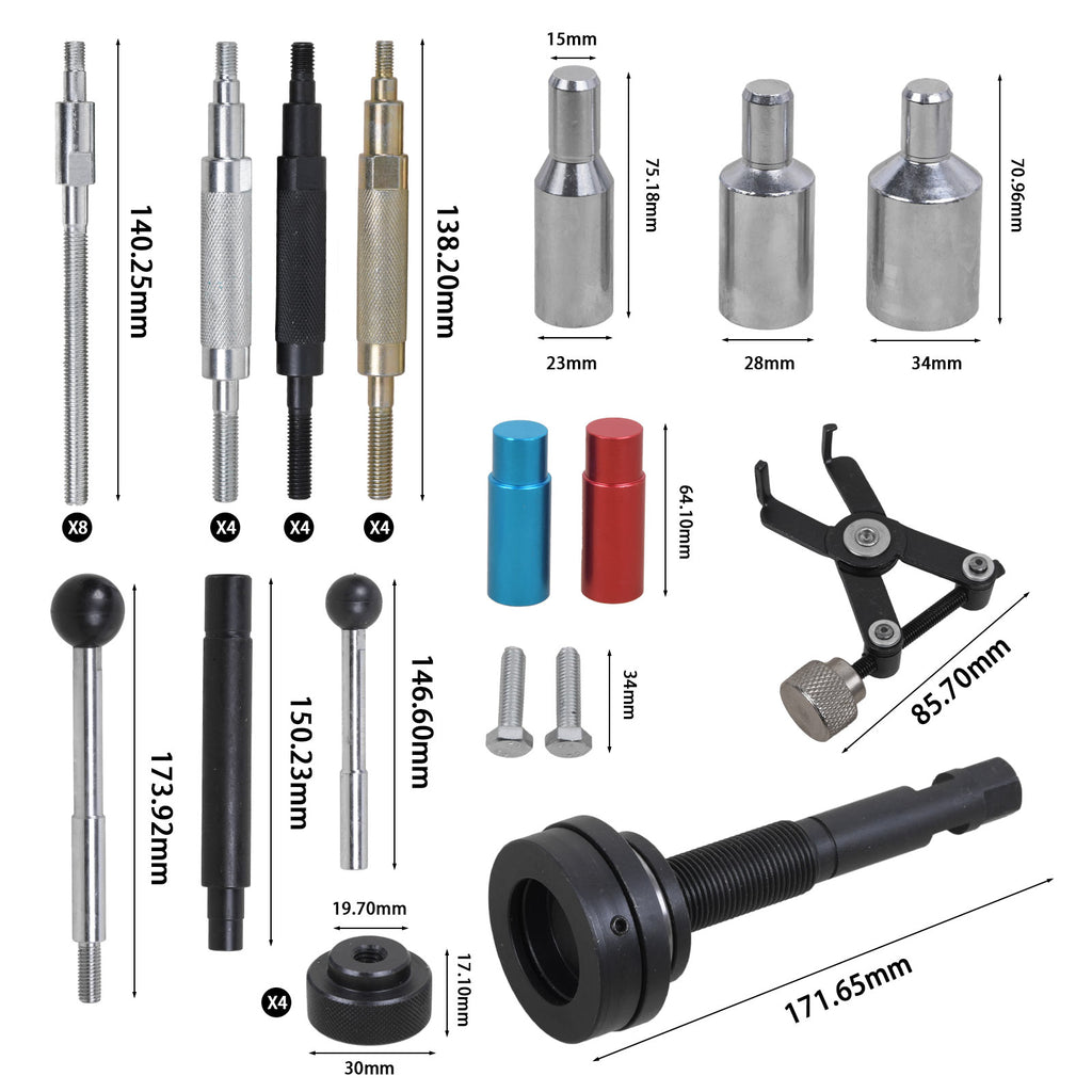 38PC SAC Self Adjusting Clutch Alignment Setting Tool Universal Set To ...
