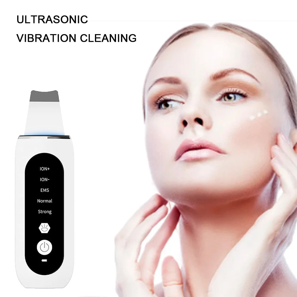 Ultrasonic Skin Scrubber with 5 Modes Skin Exfoliator Scraper – majexic ...