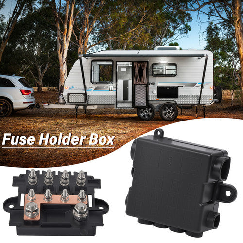 HEAVY DUTY Power Distribution Fuse Box Mega & Midi Fuses Holder 12V ...