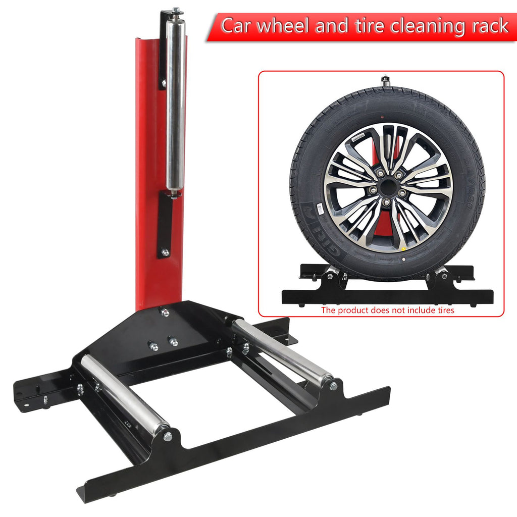 Rolling Wheel Detailing Stand Car Wheel Wash Holder for Tire Cleaning ...
