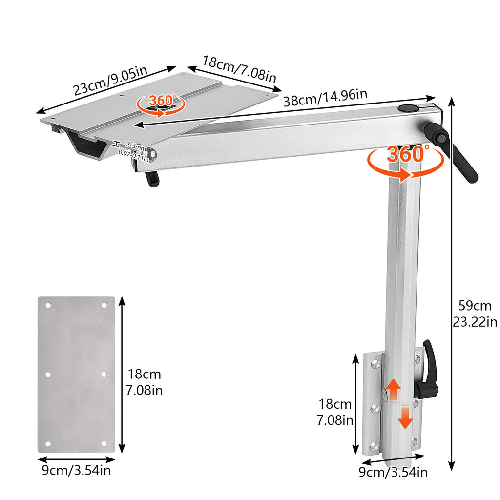 Adjustable Table Leg for Motorhome Campervans Conversions Lorry Boat ...
